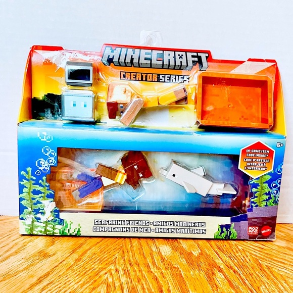 Minecraft | Toys | Minecraft Creator Series Seafaring Friends Playset ...